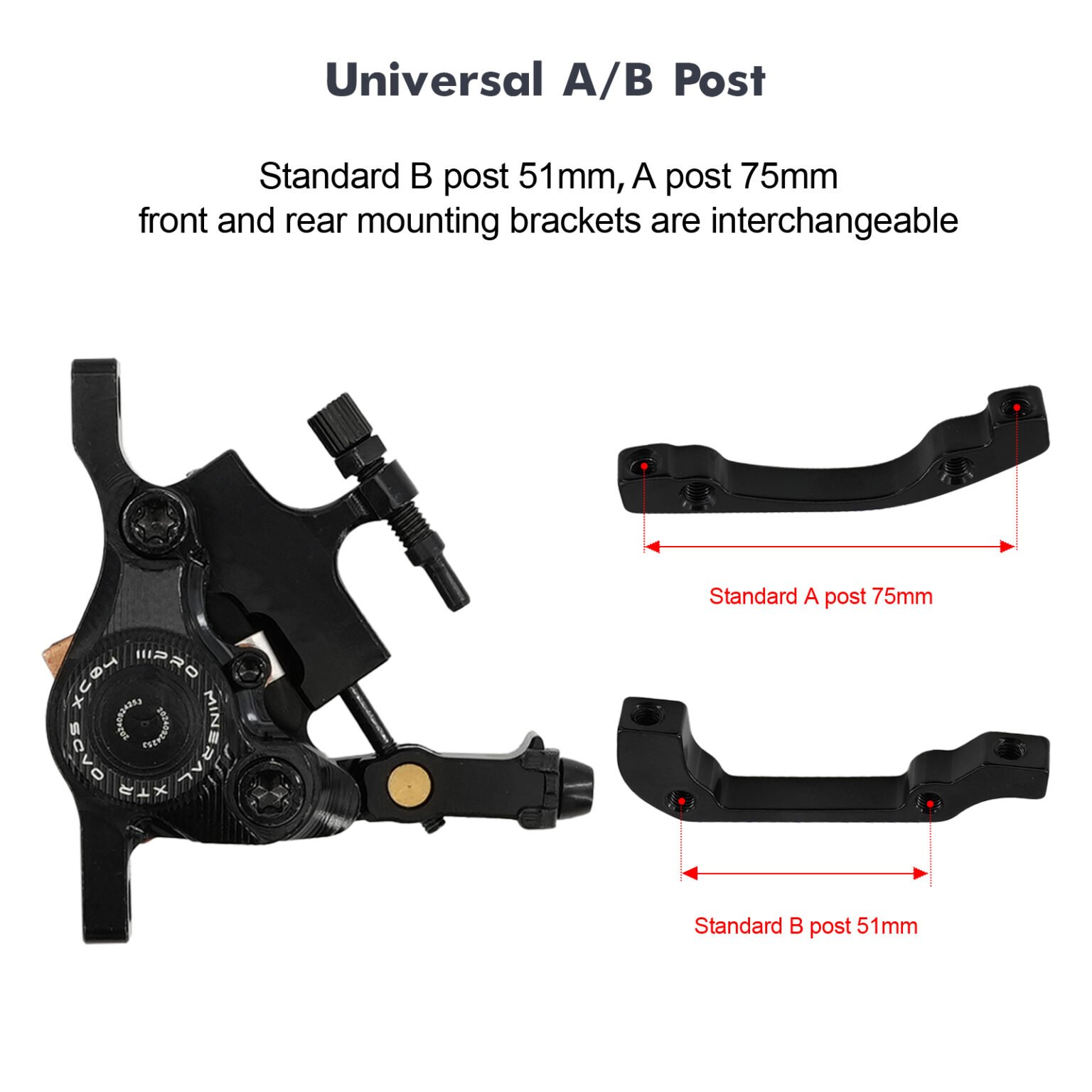IIIPRO MTB brake caliper cable pulling actuated hydraulic brake 2 ...